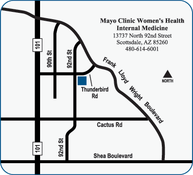 Maps of Mayo Clinic’s campus in Phoenix/Scottsdale, Arizona - Arizona ...